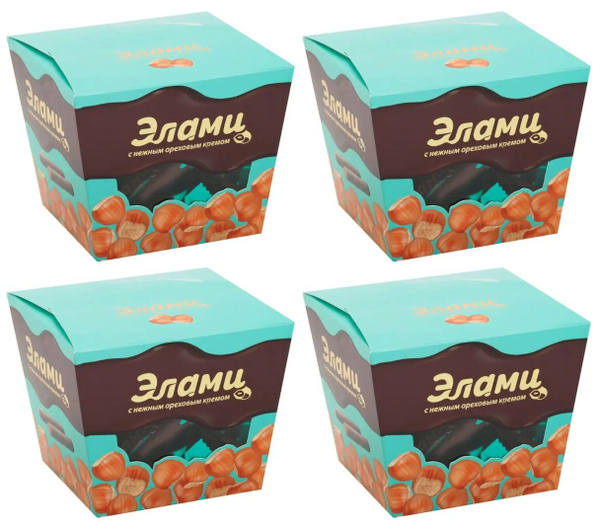 Конфеты Элами с нежным ореховым кремом 150 г х 4 штуки купить на OZON ...