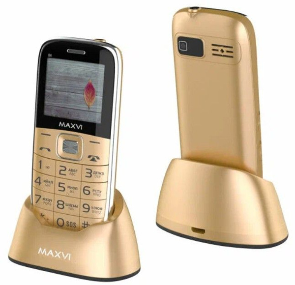 Мобильный телефон Maxvi B6ds-olg, золотой - купить по выгодной цене в интернет-магазине OZON ...