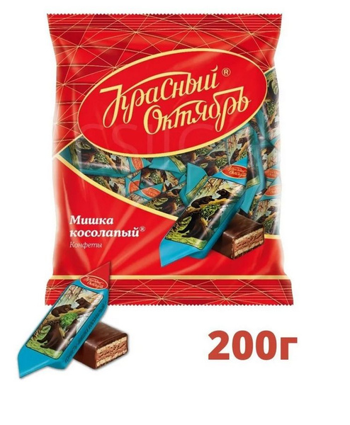 Конфеты Мишка косолапый Красный Октябрь 200 гр купить с доставкой