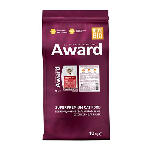 Award Indoor Big cats / Сухой корм Авард для взрослых Домашних кошек ...