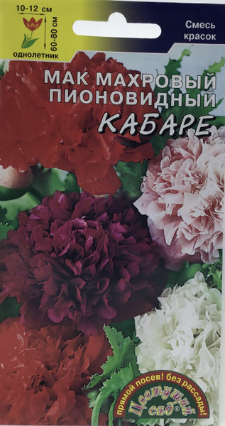 Цветущий сад Мак махровый пионовидный Кабаре - купить по выгодным ценам ...