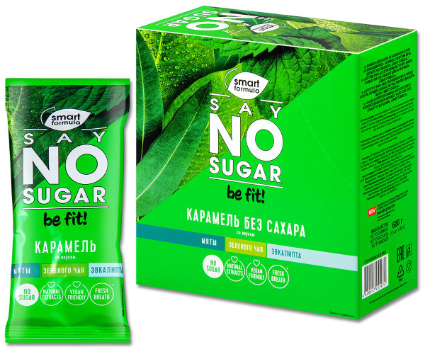 Карамель без сахара Smart Formula "Освежающий бриз", 60 г, 10 шт. - купить с доставкой по ...