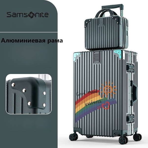 Чемодан Samsonite, Пластик, 73 см - купить с доставкой по выгодным ценам в интернет-магазине ...