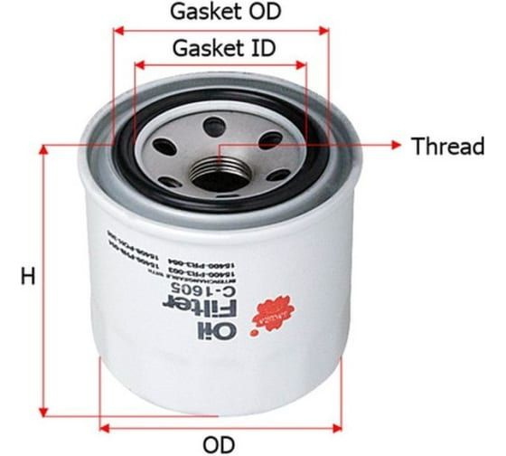 Фильтр масляный Sakura : C1605 - купить по выгодным ценам в интернет ...
