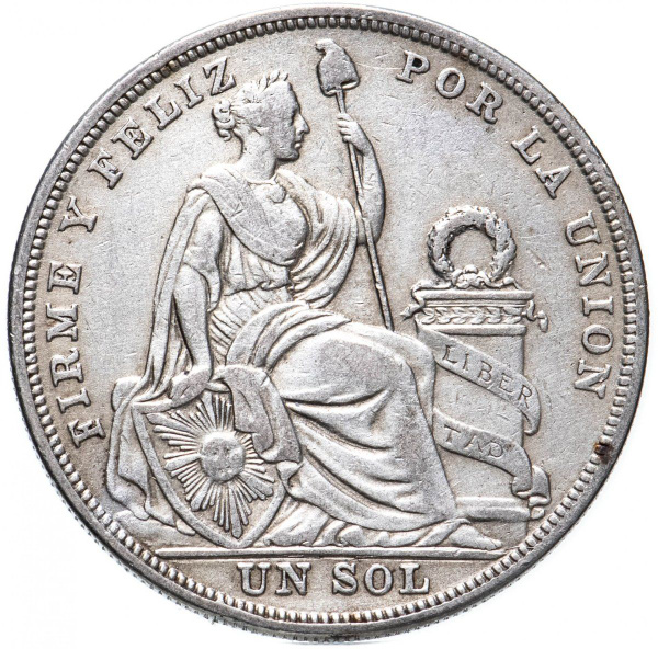 Перу 1 соль sol 1923-1935, Серебро 500, в сохранности VF-XF - купить в интернет-магазине OZON с ...