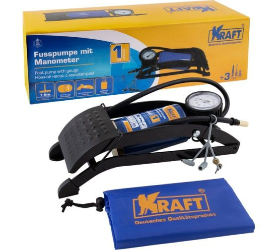 Садовый насос KRAFT Насос ножной 295 см в сумке Master KT 810007 ...