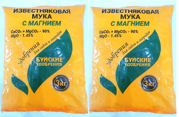 Известняковая мука (доломитовая) с магнием 6 кг (2 шт по 3 кг ...