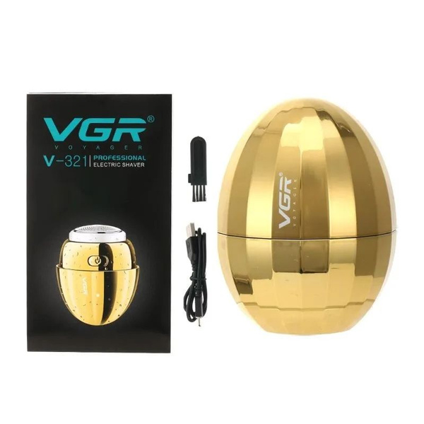 VGR Электробритва V-321, золотой купить на OZON по низкой цене (1394809267)