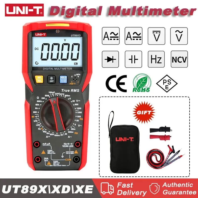 Цифровой мультиметр UNI-T UT89XD истинное среднеквадратичное значение ...