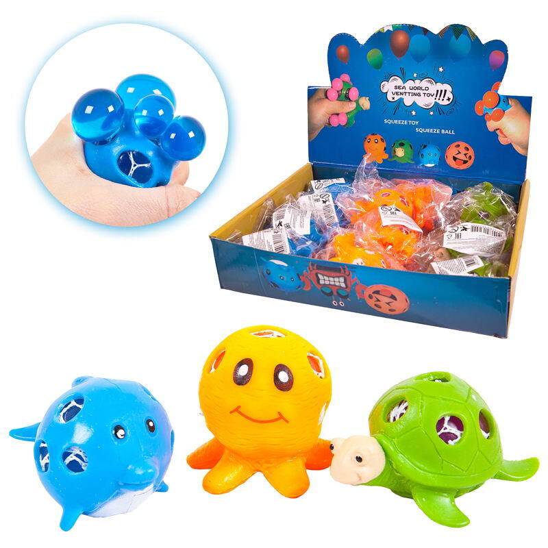 Игрушка-антистресс Junfa Dinosaur World Мялка Морские животные - выдави пузырьки 12 шт. в ...