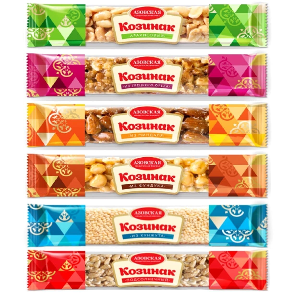 Характеристики Козинаки 6 в 1 ( 340г) / Козинак арахисовый 60г /Козинак ...