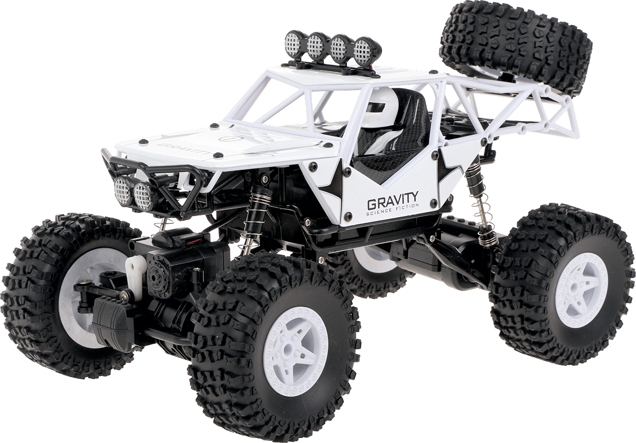 Машинка на радиоуправлении Crossbot Краулер Пантера, аккумуляторная, 4WD, металл, белый — купить ...