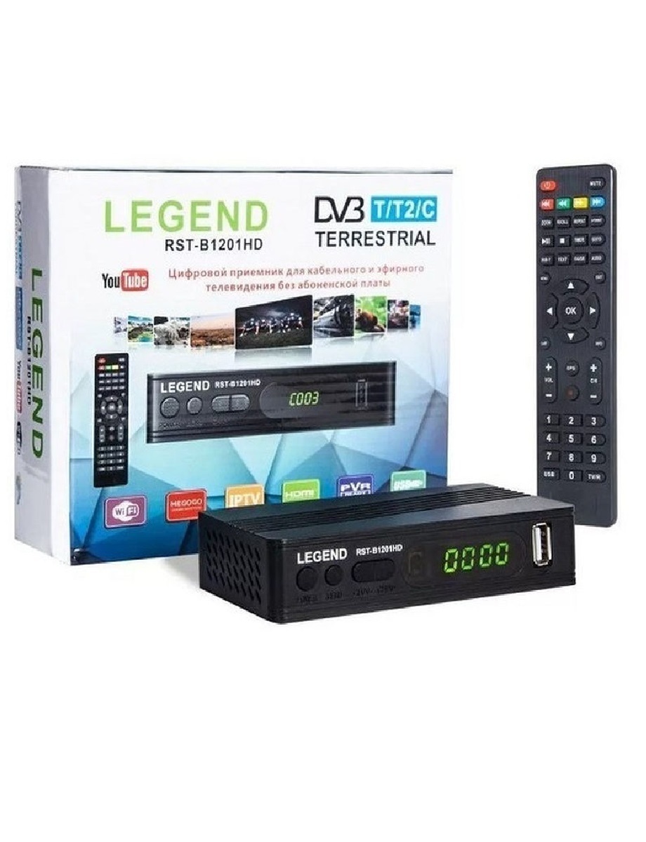 ТВ ресивер LEGEND RST-B1201HD, черный купить по выгодной цене в ...