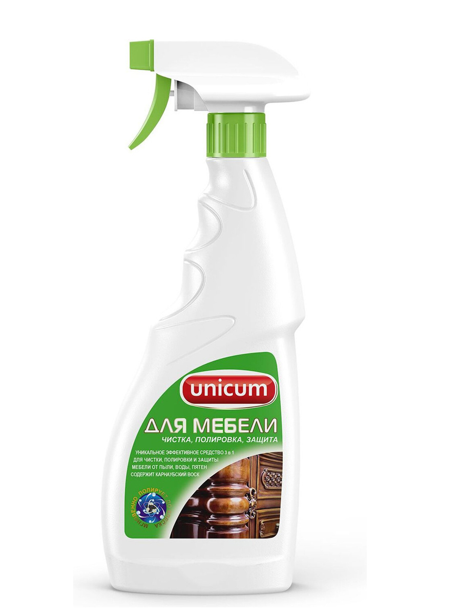 UNICUM Средство для полировки мебели 3в1 500 мл (спрей) — купить в ...