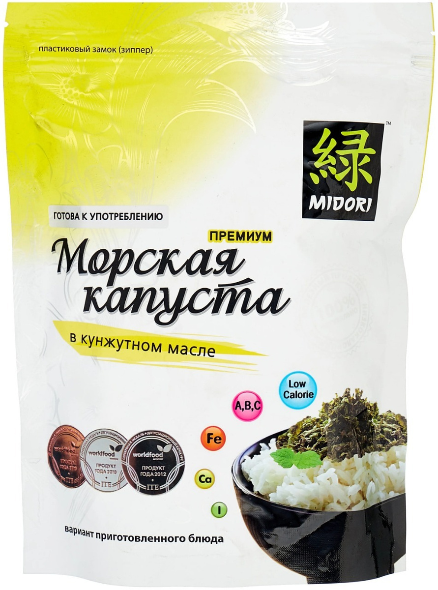 Midori Морская капуста жареная в кунжутном масле Премиум / Мидори ...