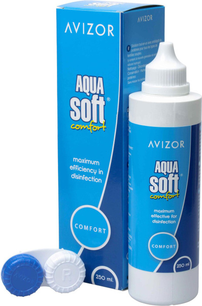 Avizor Aqua Soft Comfort 250 мл + контейнер - купить с доставкой по выгодным ценам в интернет ...