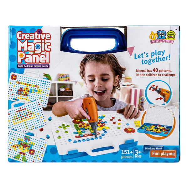 Конструктор с шуруповертом Creative Magic Panel - купить с доставкой по ...