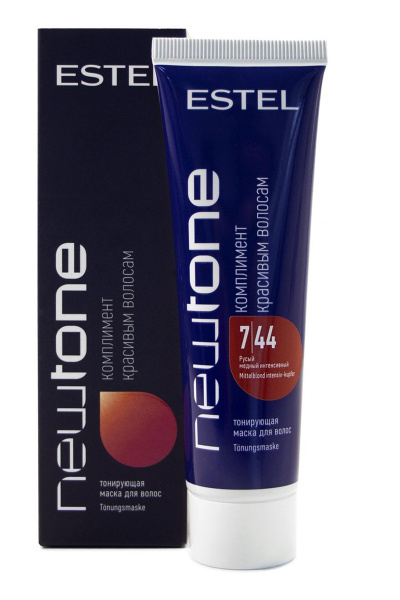 Estel NewTone 7/44 Русый медный интенсивный Тонирующая маска для волос 60 мл. - купить с ...