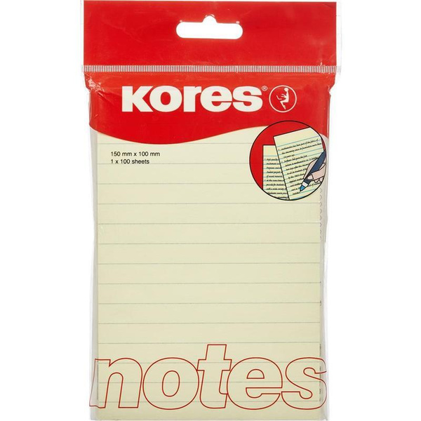 Стикеры Post-it Original 51x76 мм пастельные желтые (1 блок, 100 листов ...