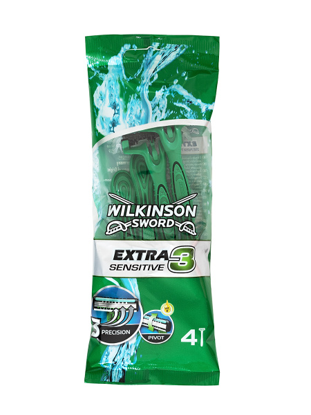 Wilkinson Sword Extra 3 Sensitive Набор одноразовых бритвенных станков ...