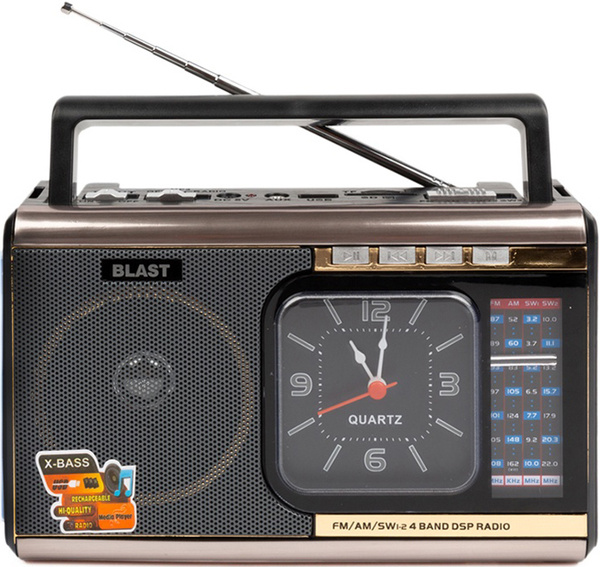 Радиомагнитола Blast BPR-1010 (коричневый) купить по низкой цене с ...