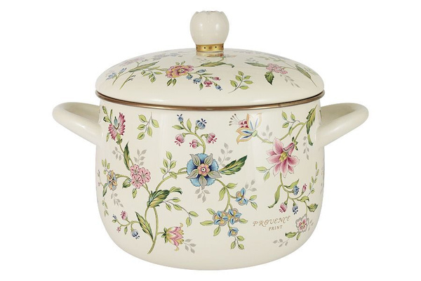 Кастрюля Ejiry, Эмалированная сталь, 4,3 л - купить по выгодной цене в интернет-магазине OZON.ru ...