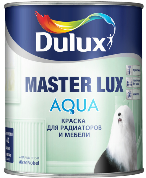 Краска для радиаторов и мебели водно-дисперсионная Dulux Master Lux ...