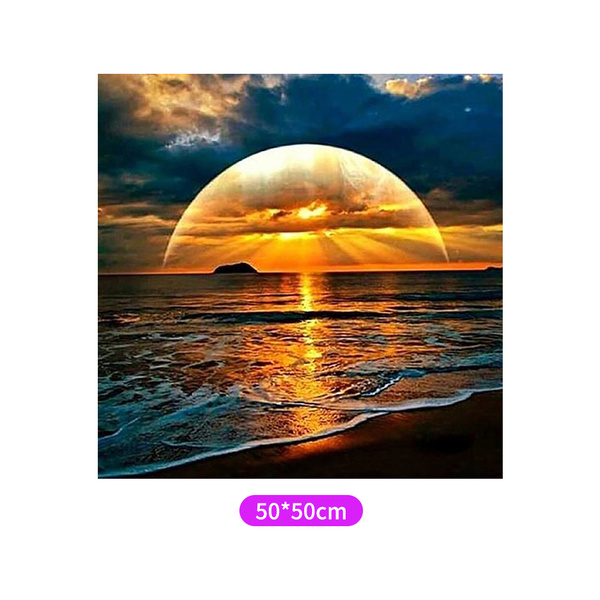 DIY 5D Diamond Jewel Paint Kit Sunset Beach Pattern для - купить по ...