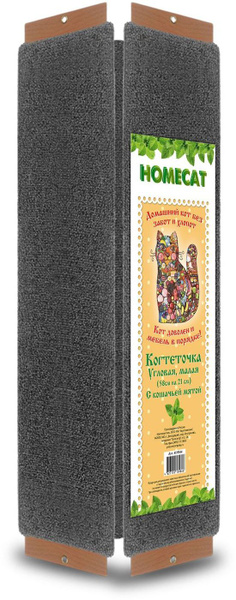 Когтеточка HomeCat, с кошачьей мятой, угловая, малая, 4119846, 58 х 21 ...