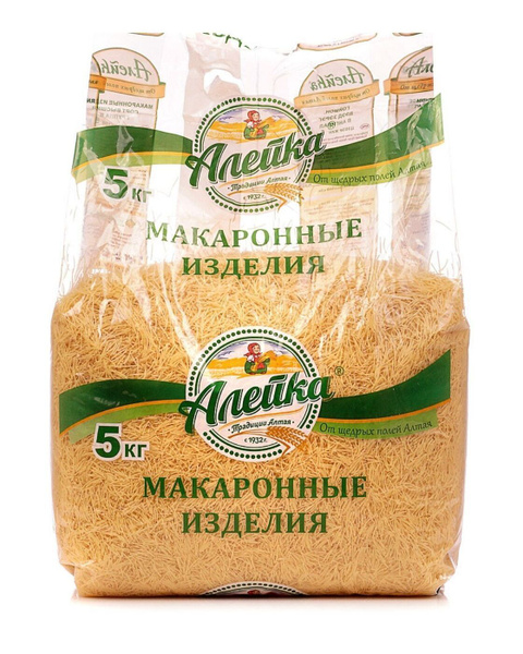 Макароны "Алейка" (Алтай), вермишель паутинка , 5кг - купить с ...