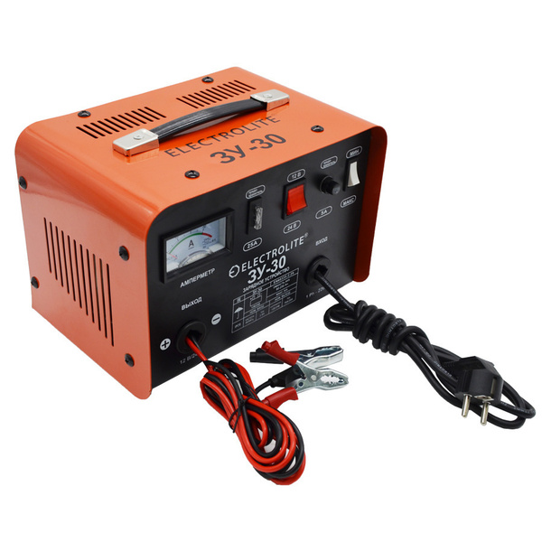 Зарядное устройство для кислотных аккумуляторов автомобиля ELECTROLITE ЗУ-30 ( 20 А, 12/24 В, 80 ...