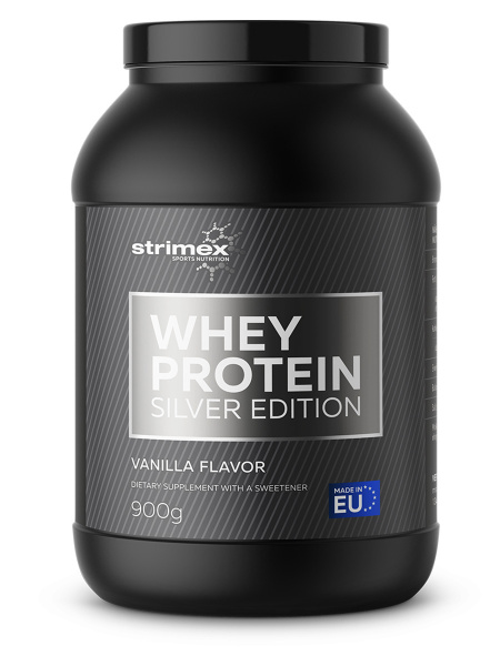 Протеин Strimex Whey Protein Silver Edition (900 гр.) - Клубника-Банан ...