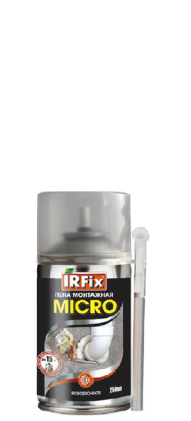 IRFIX MICRO Пена монтажная всесезонная (-10C+ 35C) купить на OZON по низкой цене (1542933468)