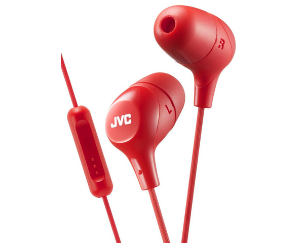 Наушники Вкладыши JVC внутриканальные, HA-FX38-R-E - купить по ...