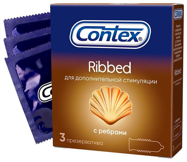 Презервативы Контекс Contex Ribbed с ребрами для дополнительной стимуляции №3 купить на OZON по ...