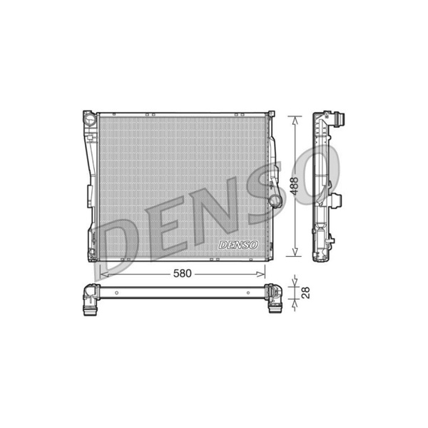 Радиатор BMW E83 2.0-3.0/2.0D/3.0D 04- - DENSO арт. DRM05090 - купить ...