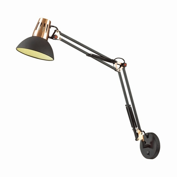Бра Odeon Light Odeon Light-Kapal_Конус_Черный;Медь, E27 купить по ...