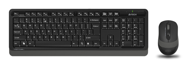 Клавиатура мышь A4tech Fstyler Fg1010 клав черный серый мышь черный