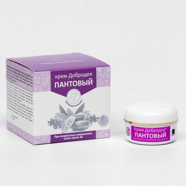 Натуральный крем"Добродея", пантовый, при возрастных изменениях кожи ...