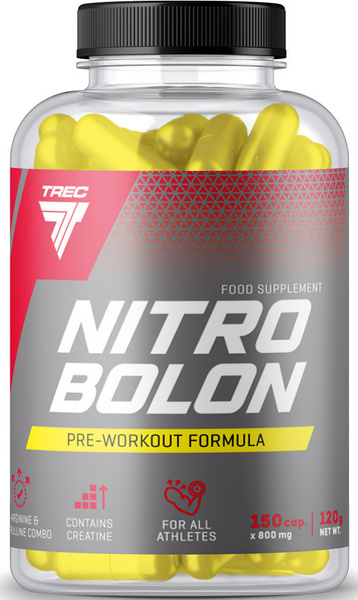 Аргинин, 150 капс, Trec Nutrition Nitrobolon, оксид азота пищевая ...
