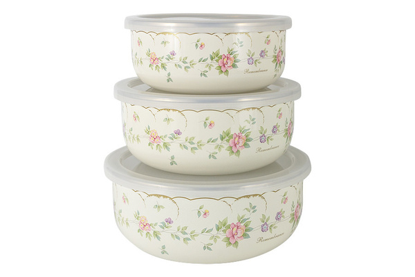 Миска Ejiry, Эмалированная сталь, Полиэтилен купить по низкой цене в ...