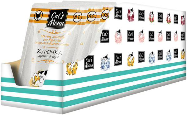 Cats Menu / Паучи Кэтс Меню для взрослых Cтерилизованных кошек с ...