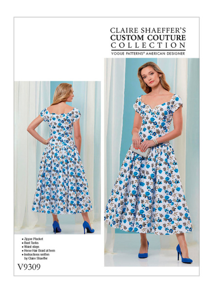Выкройка VOGUE №9309 Платье - купить с доставкой по выгодным ценам в ...