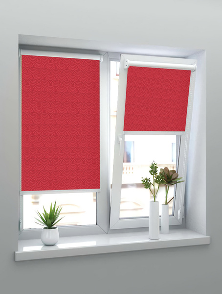 Рулонные шторы Сказка , размер 50х180 см, красный, Полиэстер купить c ...