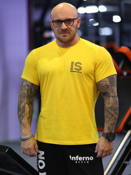 Футболка INFERNO Style, размер 46, цвет желтый, Хлопок 100% - купить по ...