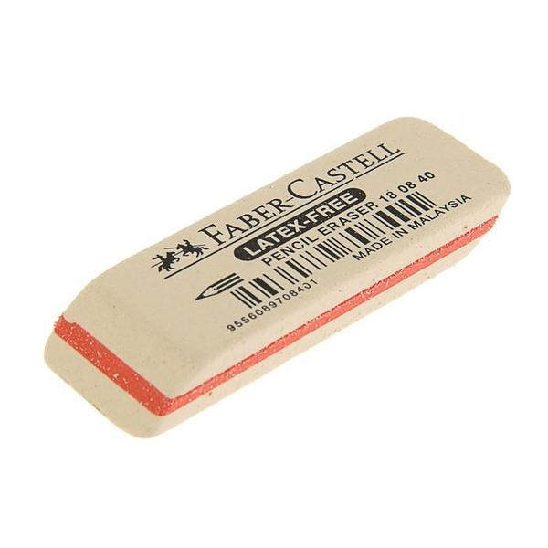 Ластик Faber-Castell каучук 7008 50х19х8, для графитных карандашей ...