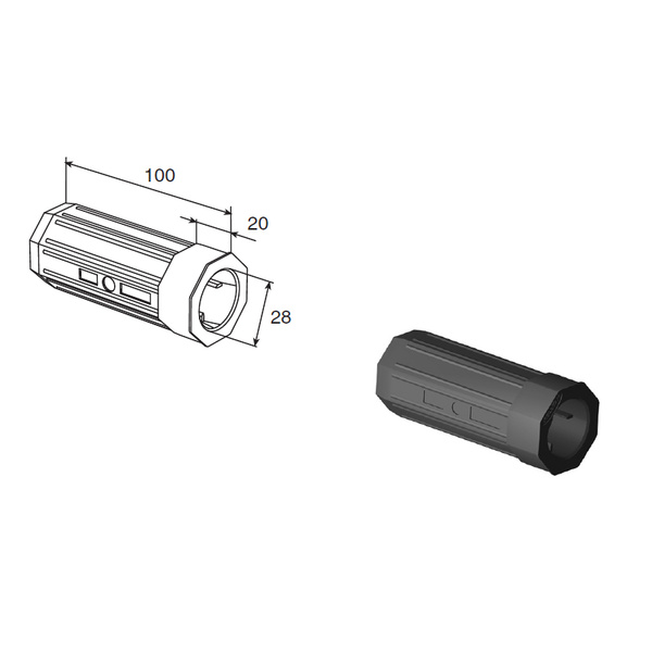 DoorHan KP40: Капсула универсальная для рольставен на вал 40мм купить ...