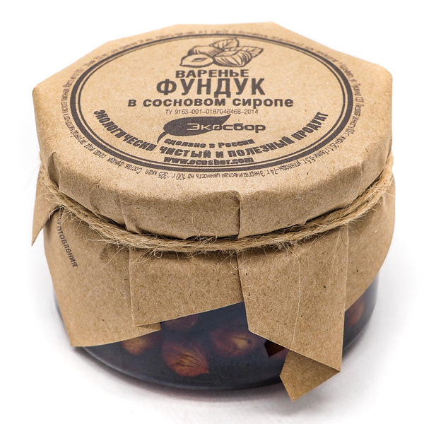 Варенье из сосновых шишук с фундуком/сосновое варенье Экосбор 320г ...