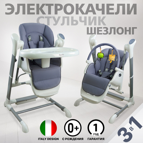 Стульчик для кормления Nuovita Unico 3 в 1 детский для новорожденных ...