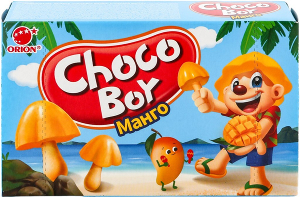 Печенье Orion Choco Boy Манго, 45гр х 30 упаковок - купить с доставкой ...
